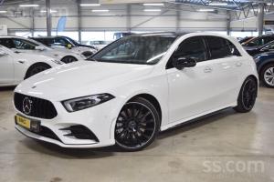 Белый Мерседес A 35 AMG 2019 в Рига, объемом двигателя 2.00 л и пробегом 147 тыс. км за 32900 €, фото  на AUTOMOTO.COM.LV