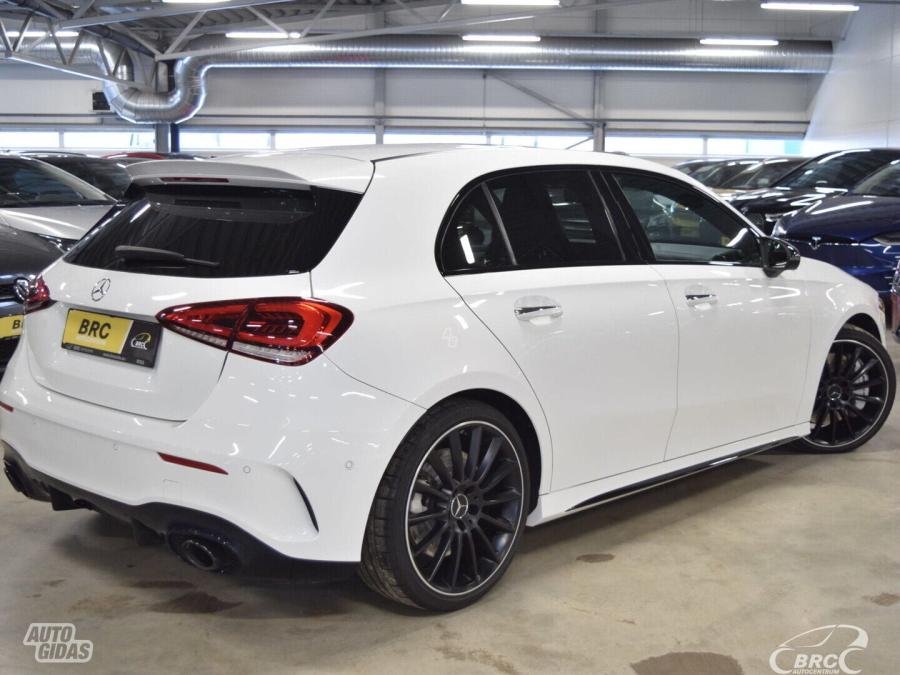 White Mercedes-Benz A 35 AMG 2019 in Riga, with an engine capacity of 2.00 L and mileage of 147 thousand km for 32900 €, photo 31 on AUTOMOTO.COM.LV