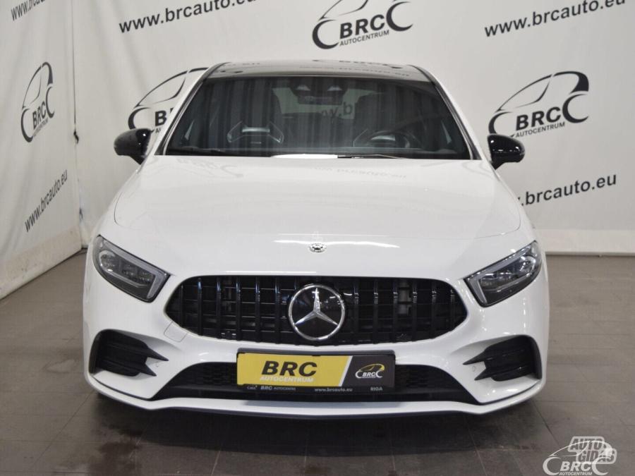White Mercedes-Benz A 35 AMG 2019 in Riga, with an engine capacity of 2.00 L and mileage of 147 thousand km for 32900 €, photo 32 on AUTOMOTO.COM.LV