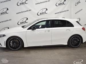 White Mercedes-Benz A 35 AMG 2019 in Riga, with an engine capacity of 2.00 L and mileage of 147 thousand km for 32900 €, photo 34 on AUTOMOTO.COM.LV