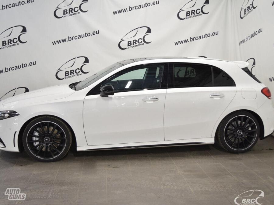 White Mercedes-Benz A 35 AMG 2019 in Riga, with an engine capacity of 2.00 L and mileage of 147 thousand km for 32900 €, photo 34 on AUTOMOTO.COM.LV