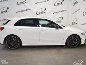 White Mercedes-Benz A 35 AMG 2019 in Riga, with an engine capacity of 2.00 L and mileage of 147 thousand km for 32900 €, photo 35 on AUTOMOTO.COM.LV