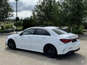 White Mercedes-Benz A 35 AMG 2020 in Vilnius, with an engine capacity of 2.00 L and mileage of 74 thousand km for 28990 €, photo 5 on AUTOMOTO.COM.LV