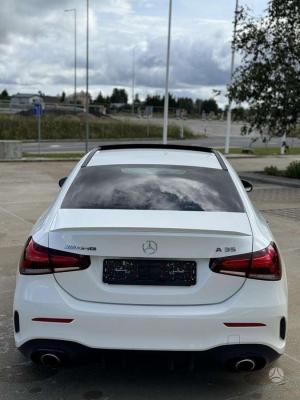 White Mercedes-Benz A 35 AMG 2020 in Vilnius, with an engine capacity of 2.00 L and mileage of 74 thousand km for 28990 €, photo 7 on AUTOMOTO.COM.LV