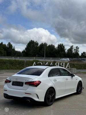 White Mercedes-Benz A 35 AMG 2020 in Vilnius, with an engine capacity of 2.00 L and mileage of 74 thousand km for 28990 €, photo 8 on AUTOMOTO.COM.LV