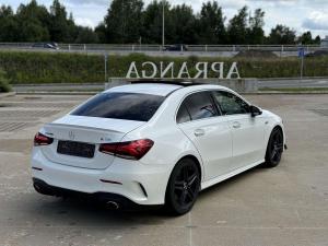 White Mercedes-Benz A 35 AMG 2020 in Vilnius, with an engine capacity of 2.00 L and mileage of 74 thousand km for 28990 €, photo 9 on AUTOMOTO.COM.LV