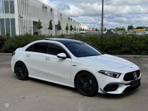 White Mercedes-Benz A 35 AMG 2020 in Vilnius, with an engine capacity of 2.00 L and mileage of 74 thousand km for 28990 €, photo 11 on AUTOMOTO.COM.LV