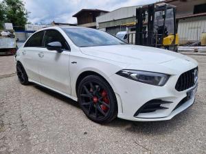 Белый Мерседес A 35 AMG 2022 в Каунас, объемом двигателя 2.00 л и пробегом 90 тыс. км за 19750 €, фото 3 на AUTOMOTO.COM.LV