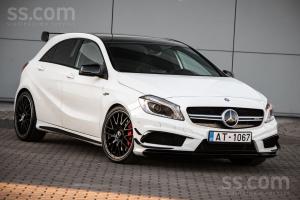 Balts Mercedes-Benz A 45 AMG 2014 Rīga, ar dzinēja tilpumu 2.00 L un nobraukumu 0 tūkst. km par 19900 €, foto 1 vietnē AUTOMOTO.COM.LV