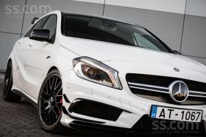 Balts Mercedes-Benz A 45 AMG 2014 Rīga, ar dzinēja tilpumu 2.00 L un nobraukumu 0 tūkst. km par 19900 €, foto 5 vietnē AUTOMOTO.COM.LV
