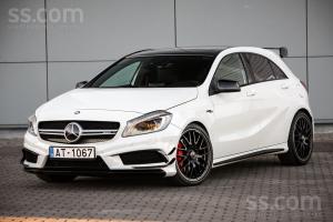 Balts Mercedes-Benz A 45 AMG 2014 Rīga, ar dzinēja tilpumu 2.00 L un nobraukumu 0 tūkst. km par 19900 €, foto 7 vietnē AUTOMOTO.COM.LV