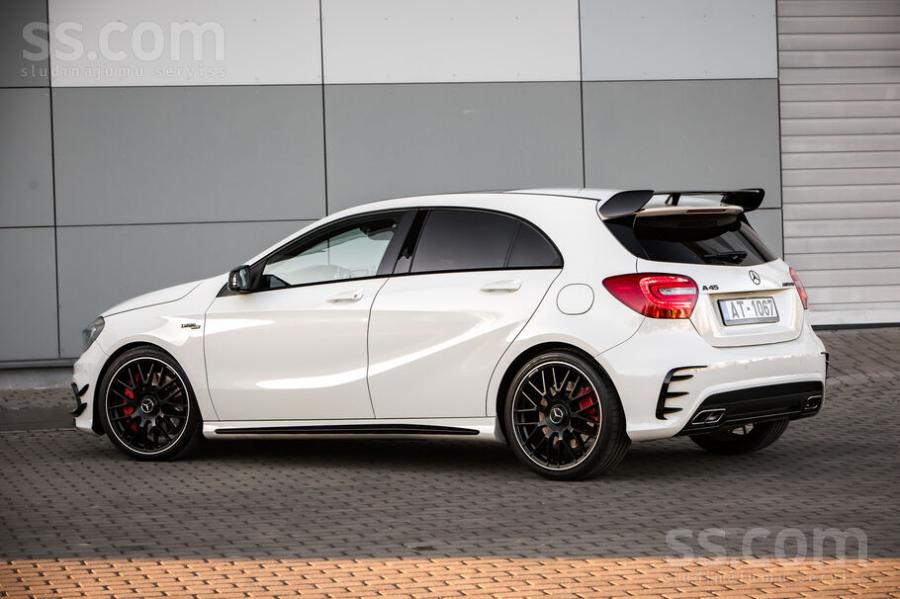 Balts Mercedes-Benz A 45 AMG 2014 Rīga, ar dzinēja tilpumu 2.00 L un nobraukumu 0 tūkst. km par 19900 €, foto 11 vietnē AUTOMOTO.COM.LV