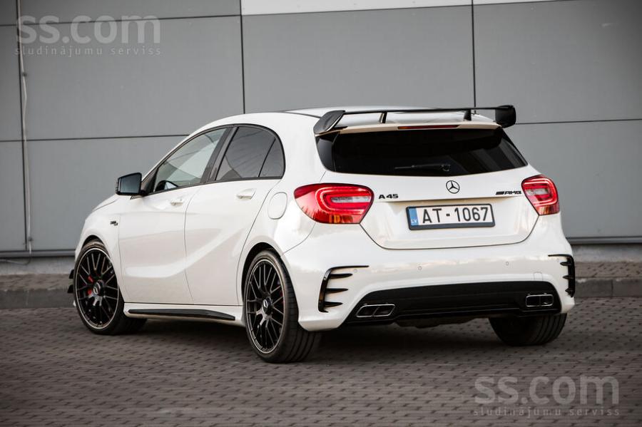 Balts Mercedes-Benz A 45 AMG 2014 Rīga, ar dzinēja tilpumu 2.00 L un nobraukumu 0 tūkst. km par 19900 €, foto 12 vietnē AUTOMOTO.COM.LV
