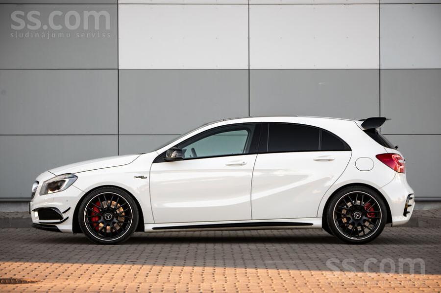 Balts Mercedes-Benz A 45 AMG 2014 Rīga, ar dzinēja tilpumu 2.00 L un nobraukumu 0 tūkst. km par 19900 €, foto 13 vietnē AUTOMOTO.COM.LV