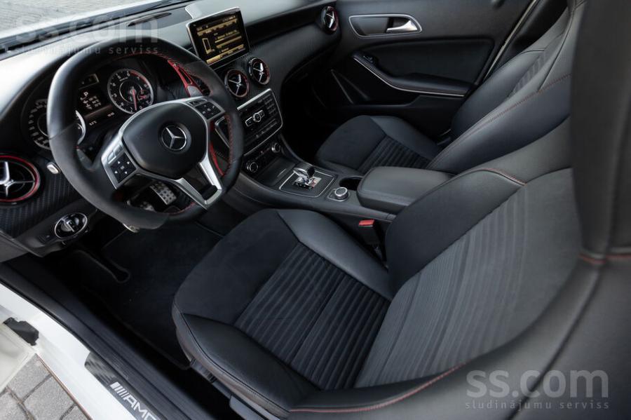 Balts Mercedes-Benz A 45 AMG 2014 Rīga, ar dzinēja tilpumu 2.00 L un nobraukumu 0 tūkst. km par 19900 €, foto 18 vietnē AUTOMOTO.COM.LV