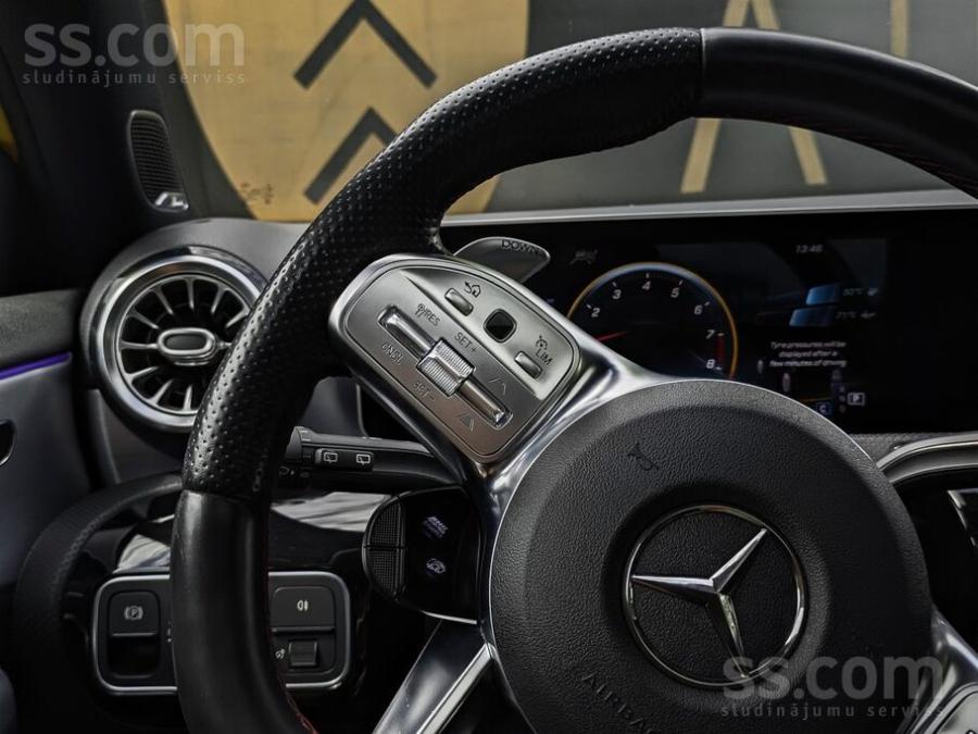 Yellow Mercedes-Benz A 45 AMG 2020 in Tukums, with an engine capacity of 2.00 L and mileage of 106 thousand km for 34990 €, photo 10 on AUTOMOTO.COM.LV