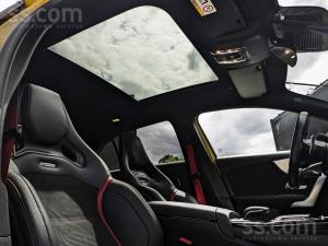 Yellow Mercedes-Benz A 45 AMG 2020 in Tukums, with an engine capacity of 2.00 L and mileage of 106 thousand km for 34990 €, photo 15 on AUTOMOTO.COM.LV