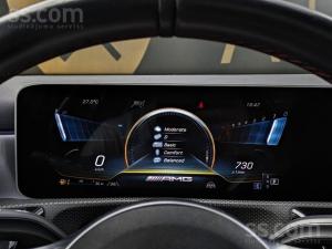 Yellow Mercedes-Benz A 45 AMG 2020 in Tukums, with an engine capacity of 2.00 L and mileage of 106 thousand km for 34990 €, photo 26 on AUTOMOTO.COM.LV