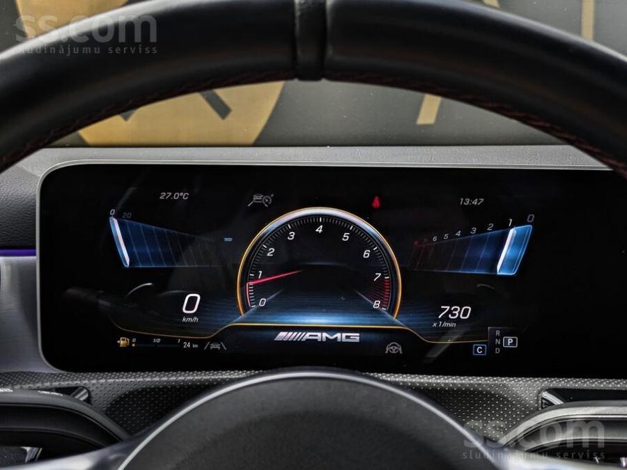 Yellow Mercedes-Benz A 45 AMG 2020 in Tukums, with an engine capacity of 2.00 L and mileage of 106 thousand km for 34990 €, photo 28 on AUTOMOTO.COM.LV