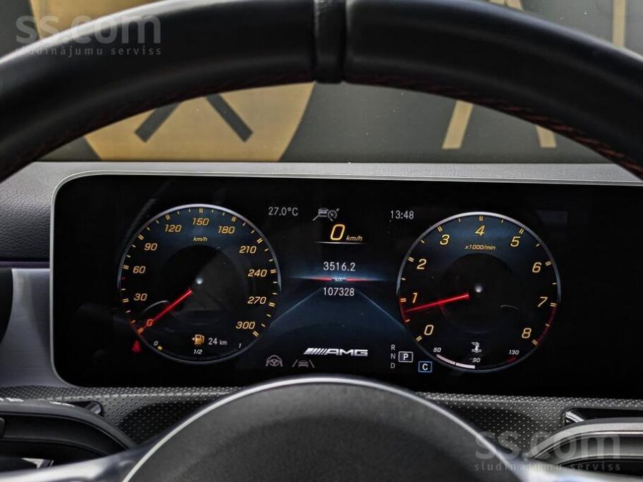Yellow Mercedes-Benz A 45 AMG 2020 in Tukums, with an engine capacity of 2.00 L and mileage of 106 thousand km for 34990 €, photo 29 on AUTOMOTO.COM.LV