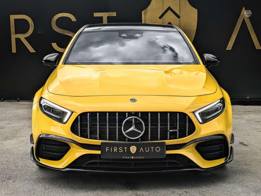 Желтый Мерседес A 45 AMГ 2020 в Тукумс, объемом двигателя 1.99 л и пробегом 106 тыс. км за 34990 €, фото 41 на AUTOMOTO.COM.LV