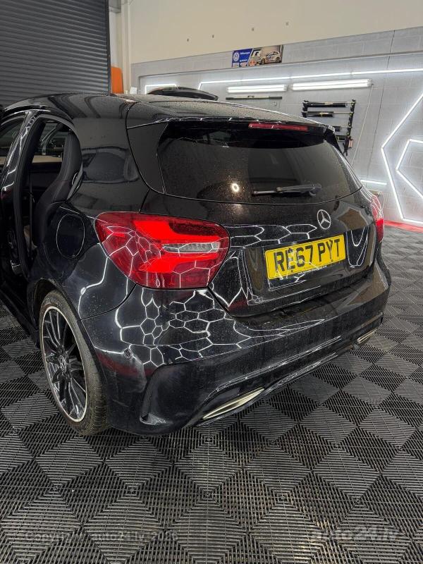 Black Mercedes-Benz A-Class 2017 in Riga, with an engine capacity of 2.00 L and mileage of 240 thousand km for 6700 €, photo 11 on AUTOMOTO.COM.LV