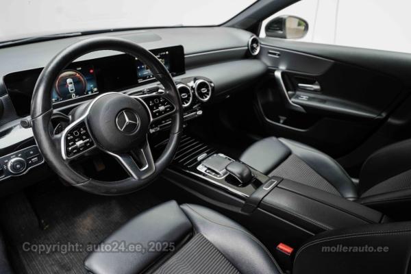 Black Mercedes-Benz A-Class 2019 in Tallinn, with an engine capacity of 1.50 L and mileage of 145 thousand km for 21900 €, photo 11 on AUTOMOTO.COM.LV