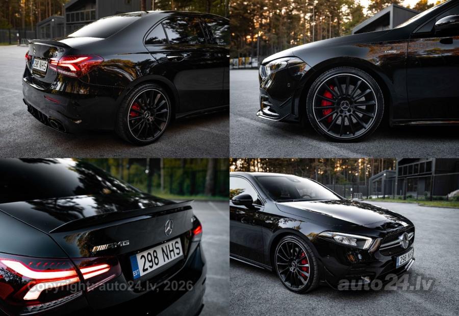 Black Mercedes-Benz A-Class 2022 in Tallinn, with an engine capacity of 2.00 L and mileage of 43 thousand km for 41000 €, photo 10 on AUTOMOTO.COM.LV