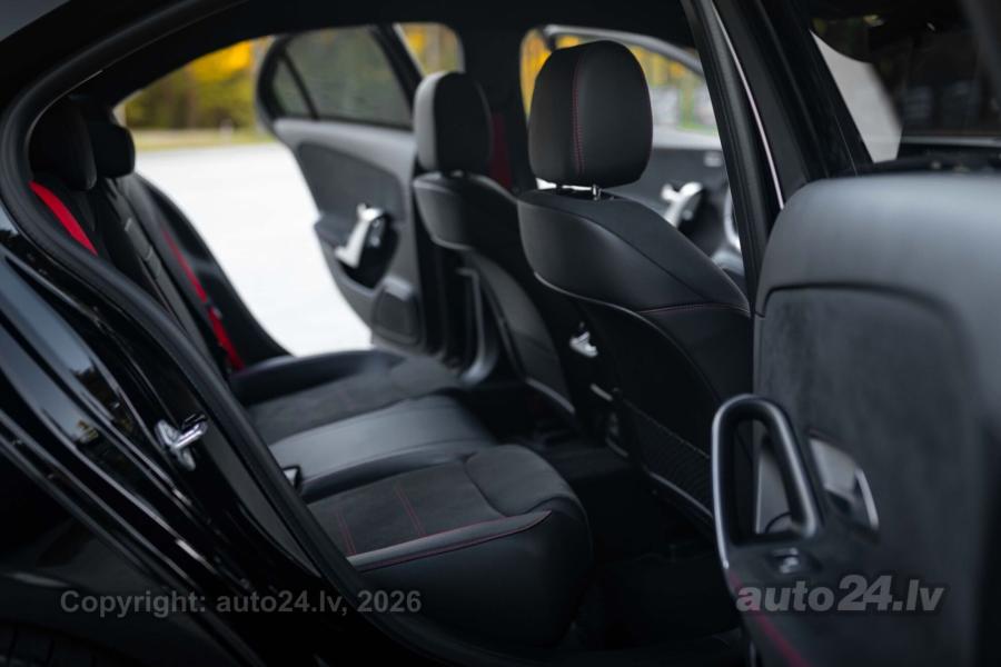 Black Mercedes-Benz A-Class 2022 in Tallinn, with an engine capacity of 2.00 L and mileage of 43 thousand km for 41000 €, photo 25 on AUTOMOTO.COM.LV