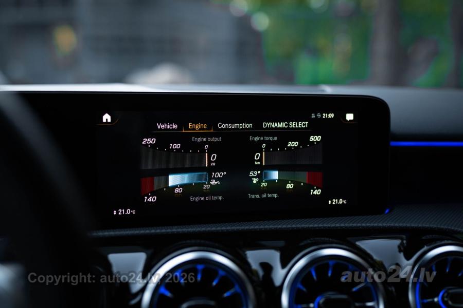 Black Mercedes-Benz A-Class 2022 in Tallinn, with an engine capacity of 2.00 L and mileage of 43 thousand km for 41000 €, photo 28 on AUTOMOTO.COM.LV