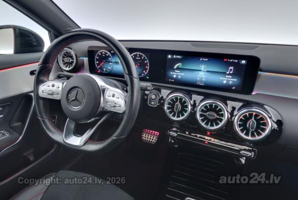 Black Mercedes-Benz A-Class 2022 in Tallinn, with an engine capacity of 1.30 L and mileage of 55 thousand km for 29990 €, photo 11 on AUTOMOTO.COM.LV