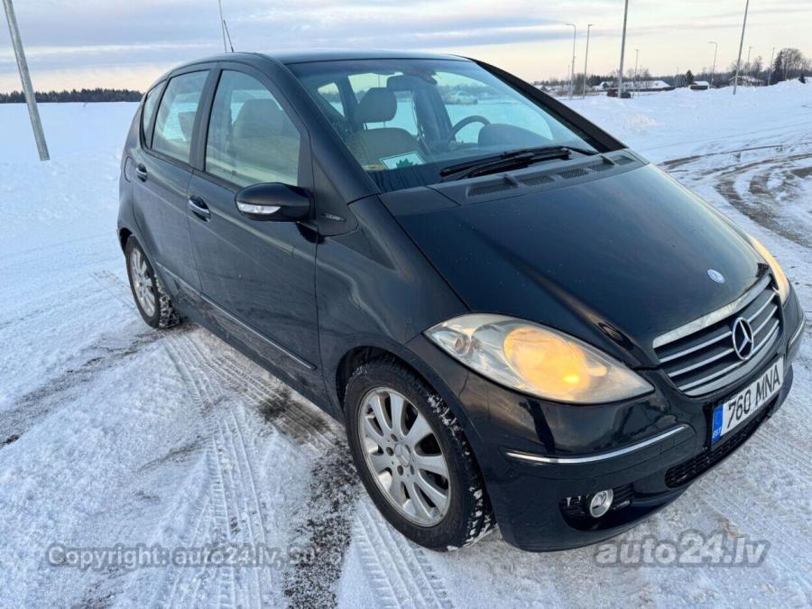 Black Mercedes-Benz A-Class 2006 in Tallinn, with an engine capacity of 2.00 L and mileage of 403 thousand km for 1499 €, photo 3 on AUTOMOTO.COM.LV