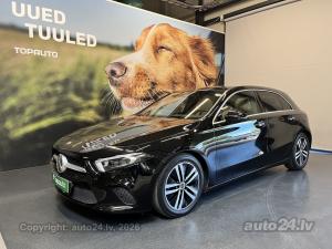 Melns Mercedes-Benz A-Class 2019 Tallina, ar dzinēja tilpumu 1.30 L un nobraukumu 57 tūkst. km par 22900 €, foto  vietnē AUTOMOTO.COM.LV