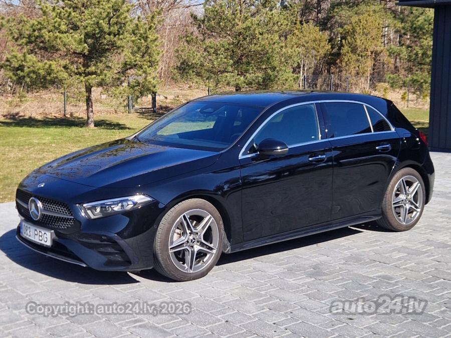 Black Mercedes-Benz A-Class 2023 in Tallinn, with an engine capacity of 0.00 L and mileage of 39 thousand km for 33900 €, photo 3 on AUTOMOTO.COM.LV