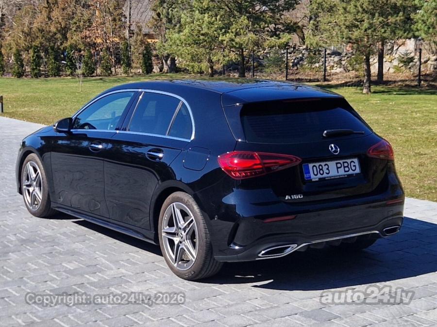 Black Mercedes-Benz A-Class 2023 in Tallinn, with an engine capacity of 0.00 L and mileage of 39 thousand km for 33900 €, photo 4 on AUTOMOTO.COM.LV