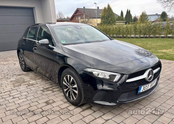 Black Mercedes-Benz A-Class 2023 in Parnu, with an engine capacity of 2.00 L and mileage of 108 thousand km for 19990 €, photo 2 on AUTOMOTO.COM.LV