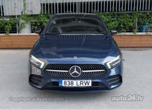Zils Mercedes-Benz A-Class 2022 Tallina, ar dzinēja tilpumu 1.30 L un nobraukumu 149 tūkst. km par 24499 €, foto  vietnē AUTOMOTO.COM.LV