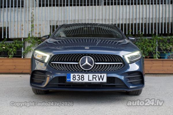 Blue Mercedes-Benz A-Class 2022 in Tallinn, with an engine capacity of 1.30 L and mileage of 149 thousand km for 24499 €, photo 2 on AUTOMOTO.COM.LV