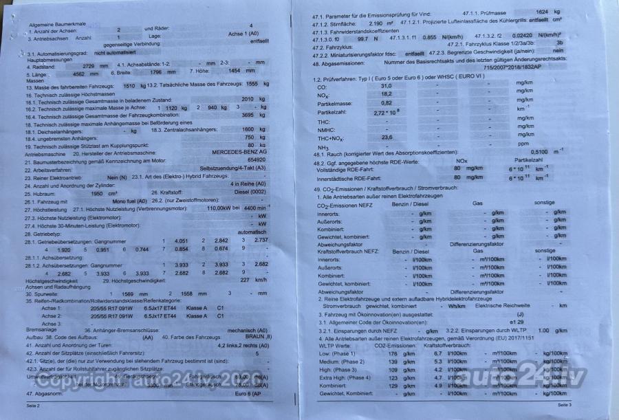 Коричневый Мерседес А класс 2022 в Таллин, объемом двигателя 2.00 л и пробегом 89 тыс. км за 24950 €, фото 19 на AUTOMOTO.COM.LV