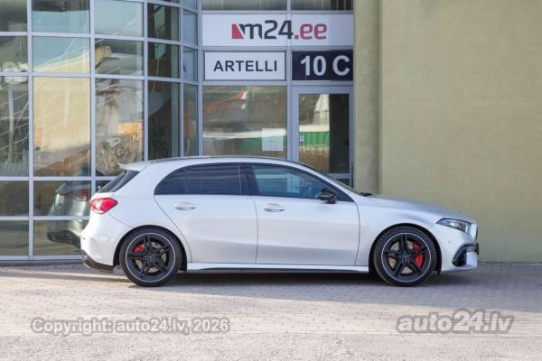 Grey Mercedes-Benz A-Class 2020 in Tallinn, with an engine capacity of 2.00 L and mileage of 39 thousand km for 42990 €, photo 3 on AUTOMOTO.COM.LV