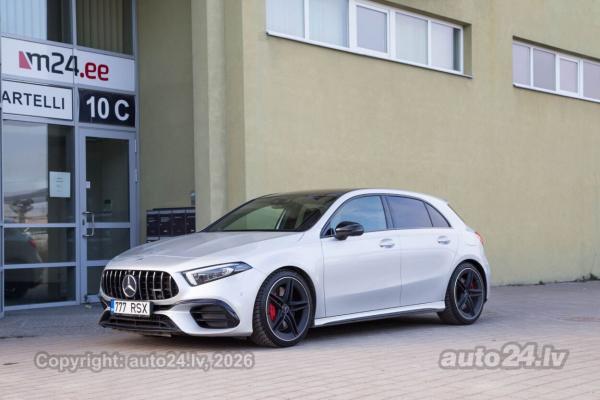 Grey Mercedes-Benz A-Class 2020 in Tallinn, with an engine capacity of 2.00 L and mileage of 39 thousand km for 42990 €, photo 5 on AUTOMOTO.COM.LV