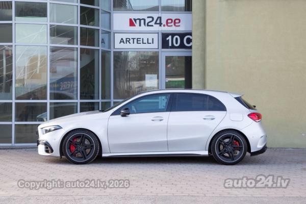 Grey Mercedes-Benz A-Class 2020 in Tallinn, with an engine capacity of 2.00 L and mileage of 39 thousand km for 42990 €, photo 6 on AUTOMOTO.COM.LV
