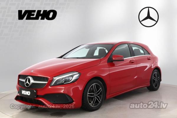 Red Mercedes-Benz A-Class 2017 in Tallinn, with an engine capacity of 1.50 L and mileage of 112 thousand km for 14200 €, photo 1 on AUTOMOTO.COM.LV