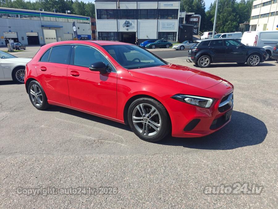 Red Mercedes-Benz A-Class 2018 in Tallinn, with an engine capacity of 1.50 L and mileage of 210 thousand km for 13750 €, photo 1 on AUTOMOTO.COM.LV
