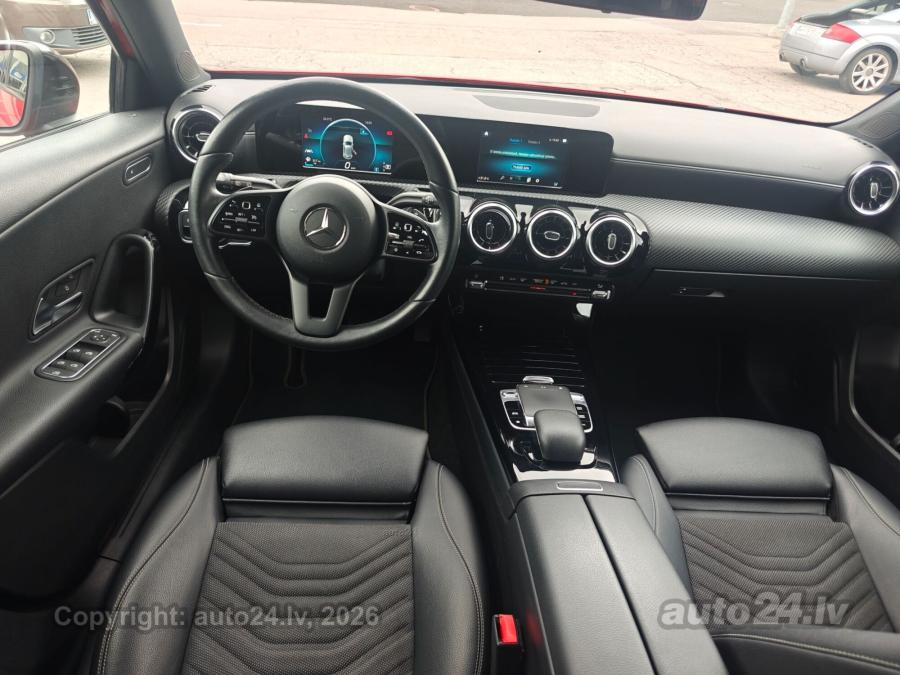 Red Mercedes-Benz A-Class 2018 in Tallinn, with an engine capacity of 1.50 L and mileage of 210 thousand km for 13750 €, photo 10 on AUTOMOTO.COM.LV