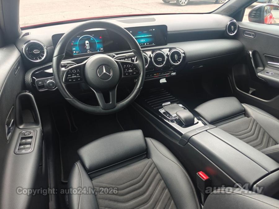 Red Mercedes-Benz A-Class 2018 in Tallinn, with an engine capacity of 1.50 L and mileage of 210 thousand km for 13750 €, photo 12 on AUTOMOTO.COM.LV