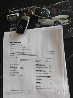 Red Mercedes-Benz A-Class 2018 in Tallinn, with an engine capacity of 1.50 L and mileage of 210 thousand km for 13750 €, photo 16 on AUTOMOTO.COM.LV
