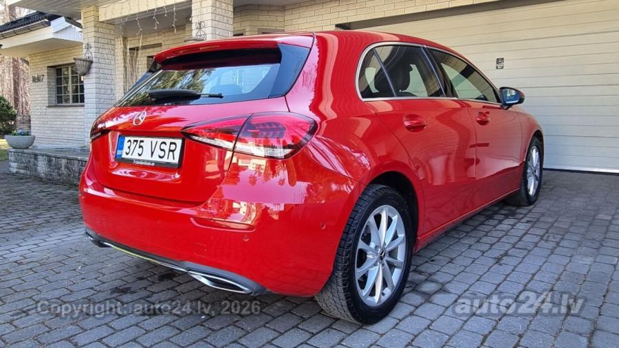 Sarkans Mercedes-Benz A-Class 2019 Tallina, ar dzinēja tilpumu 1.30 L un nobraukumu 66 tūkst. km par 23900 €, foto 2 vietnē AUTOMOTO.COM.LV