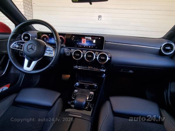Red Mercedes-Benz A-Class 2019 in Tallinn, with an engine capacity of 1.30 L and mileage of 66 thousand km for 23900 €, photo 3 on AUTOMOTO.COM.LV
