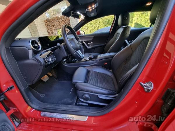 Red Mercedes-Benz A-Class 2019 in Tallinn, with an engine capacity of 1.30 L and mileage of 66 thousand km for 23900 €, photo 5 on AUTOMOTO.COM.LV